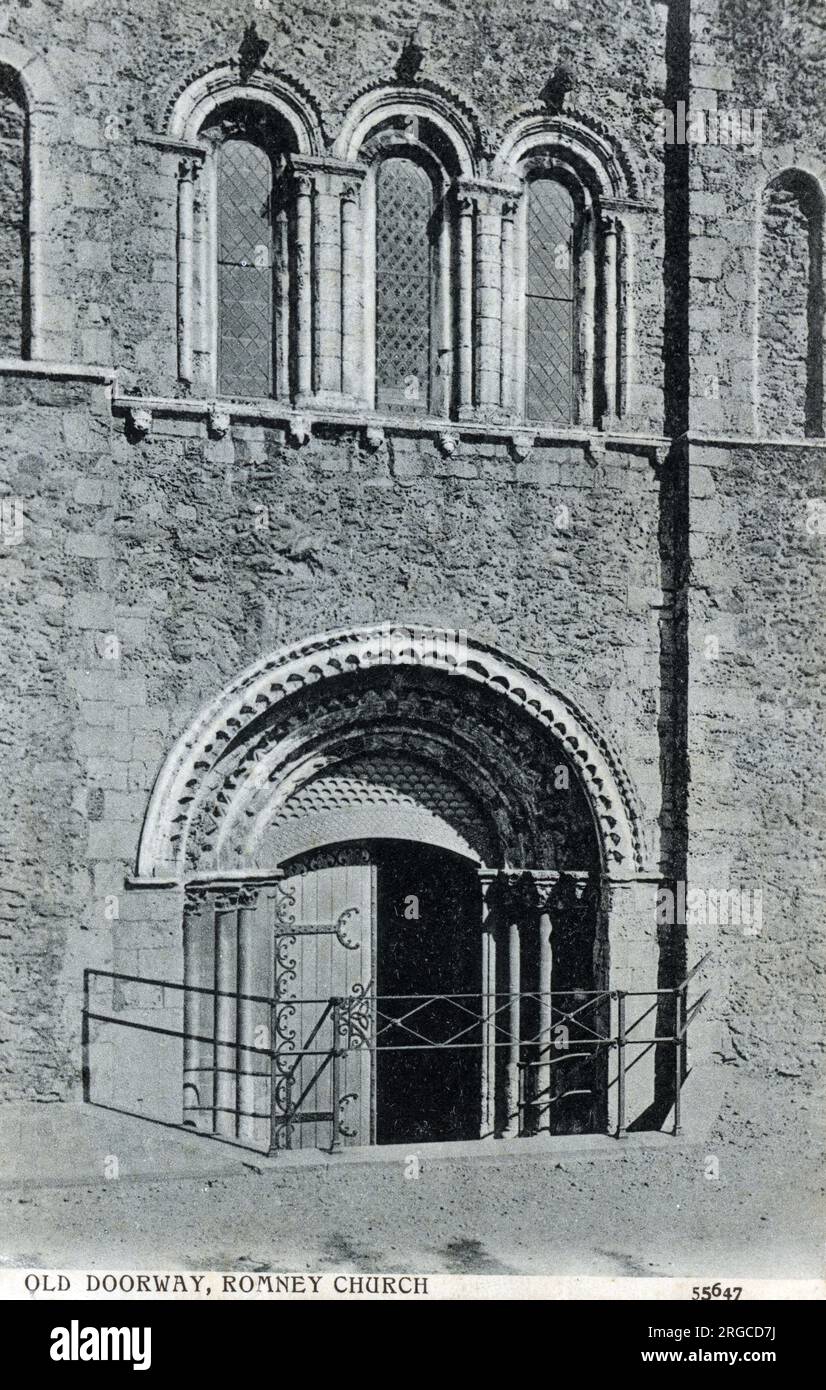 The Impressive Norman Arch of the West Entrance to St. Nicholas Church ...