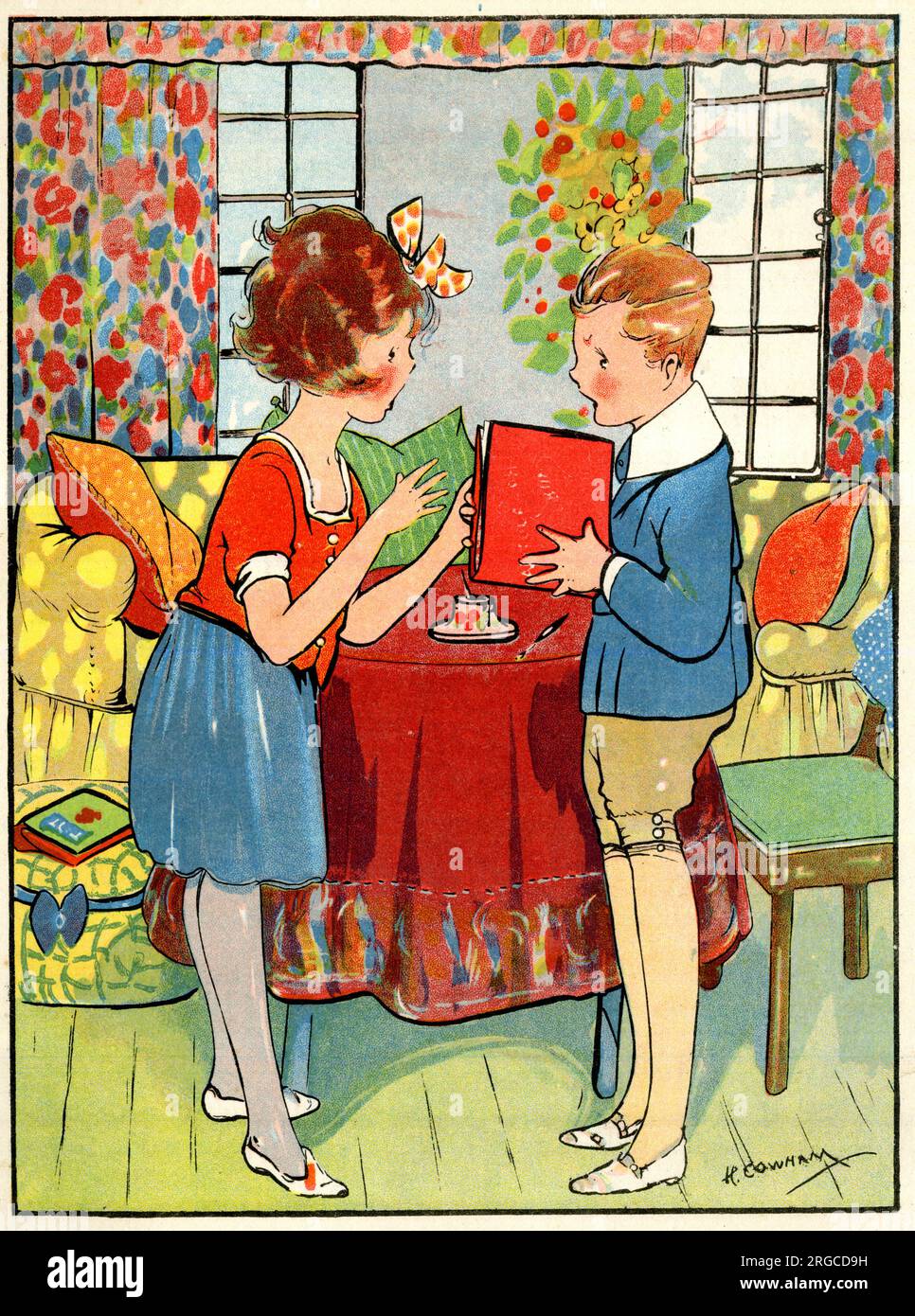 He shut up the book Stock Photo - Alamy