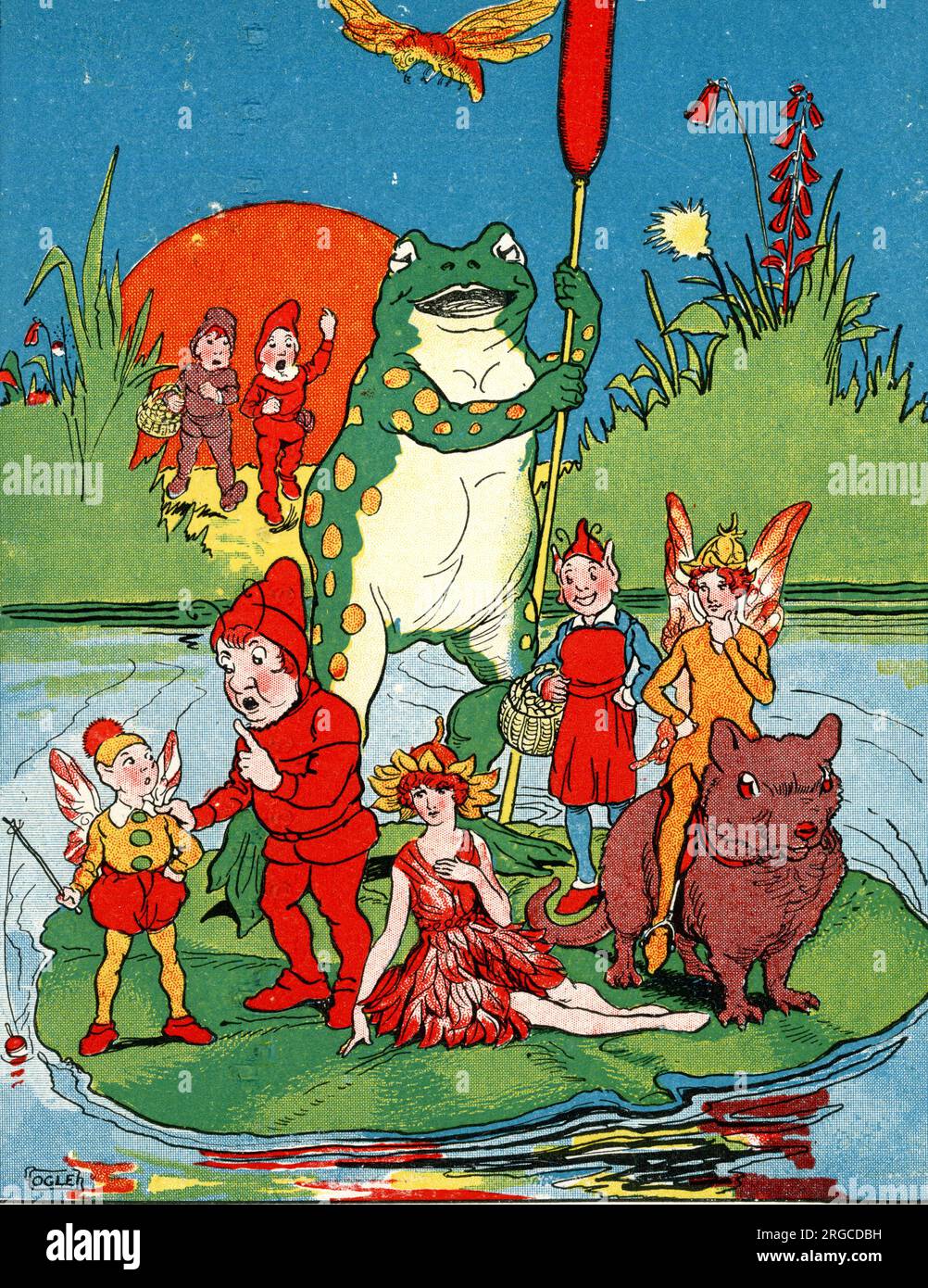 The Fairy Folk on Freddy Frog's Ferry Stock Photo - Alamy