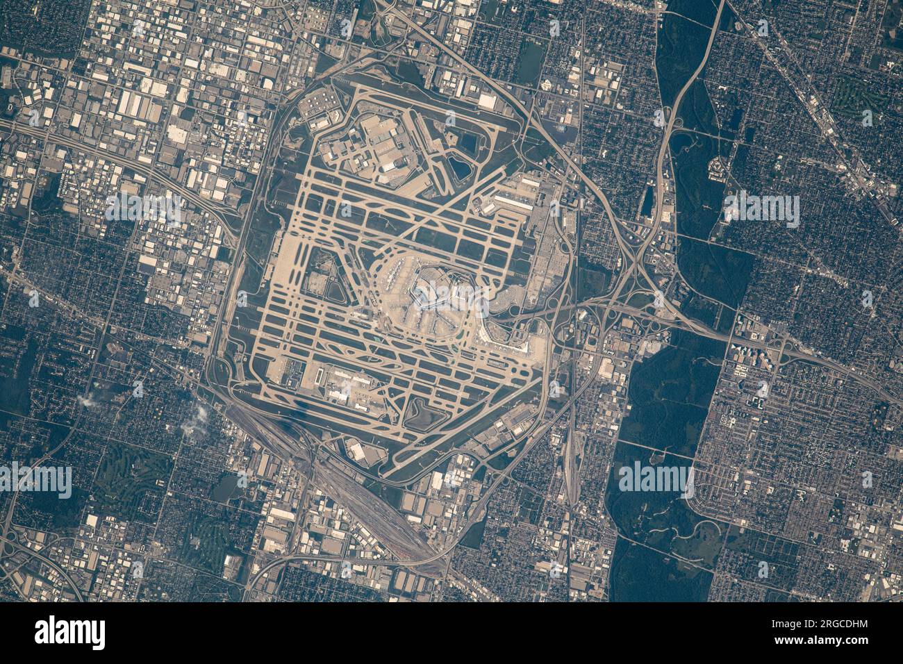 O'hare international airport aerial hi-res stock photography and images - Alamy