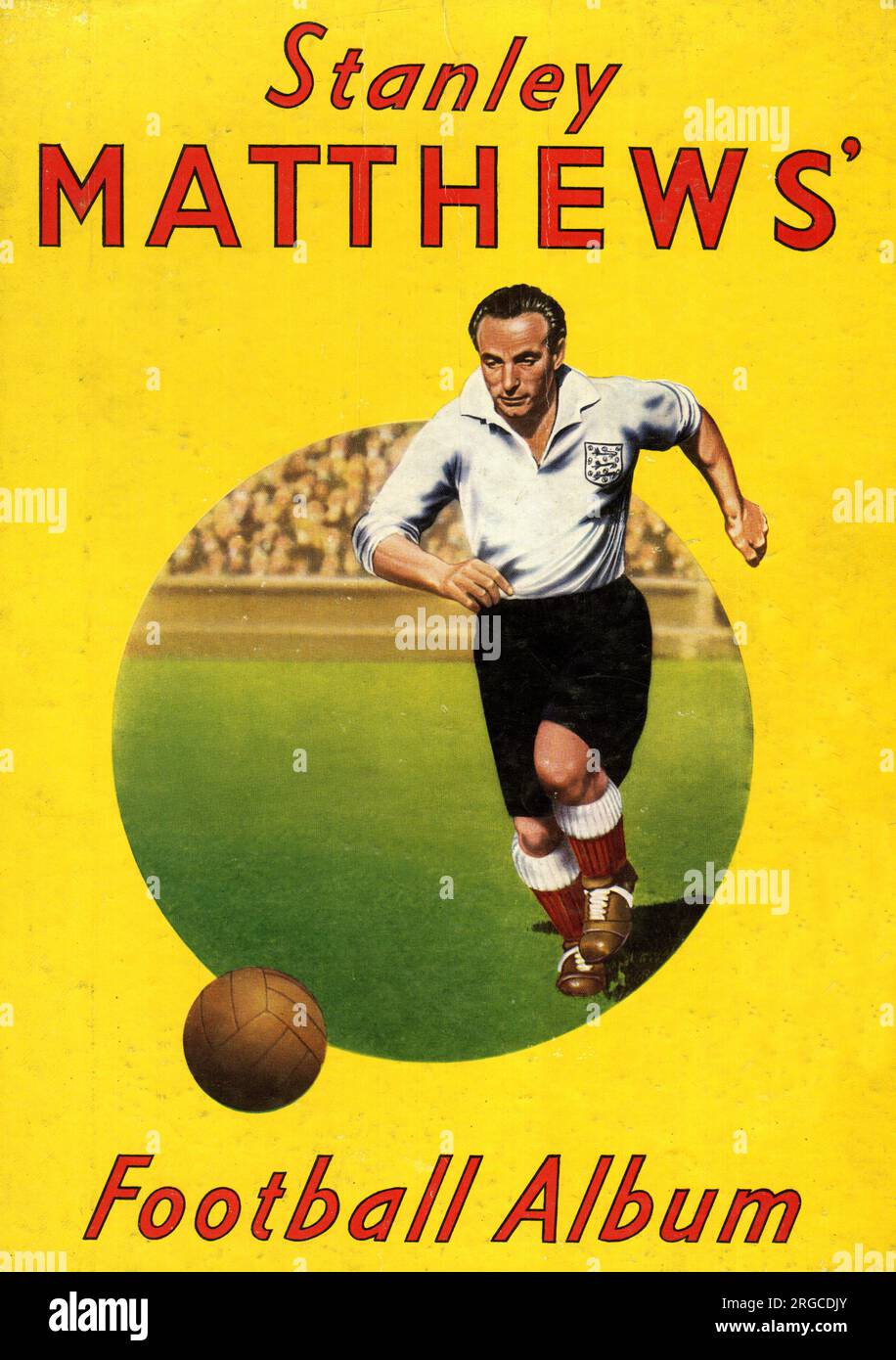 Cover design, Stanley Matthews' Football Album Stock Photo - Alamy
