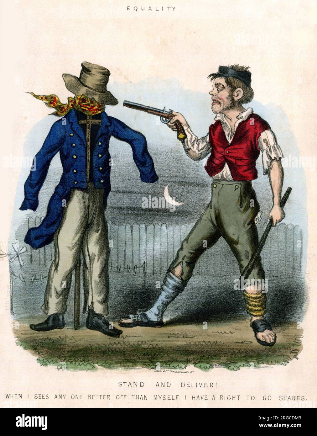 Georgian cartoon, Equality - Stand and Deliver! - scruffy thief ...