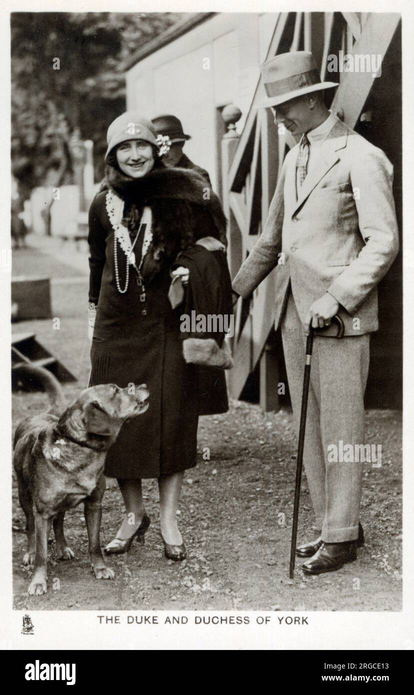 The Duke and Duchess of York (later King George VI and Queen Elizabeth ...