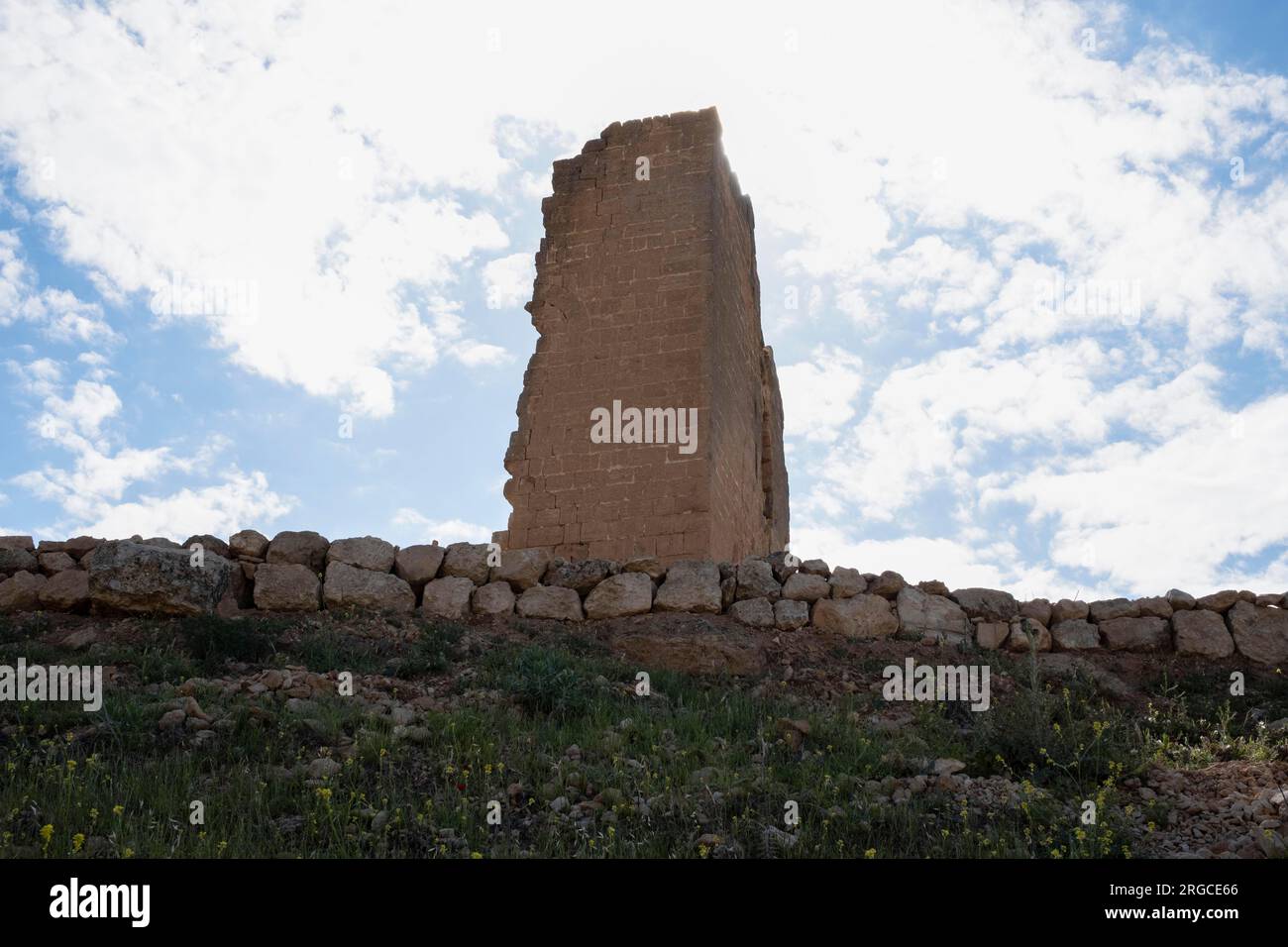 A surviving gate in the castle. Zerzevan Castle is a historical ...
