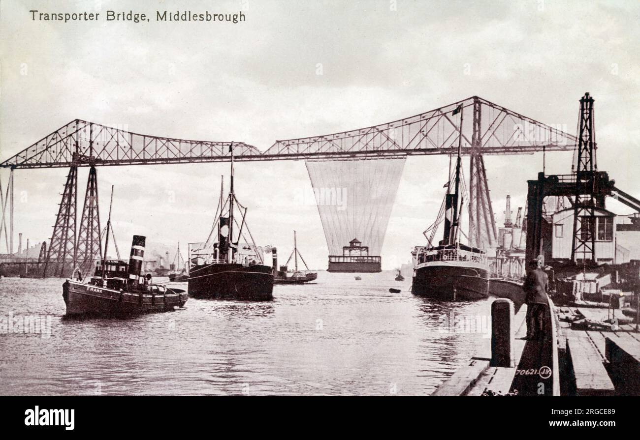 Transporter bridge middlesbrough teeside north hi-res stock photography ...