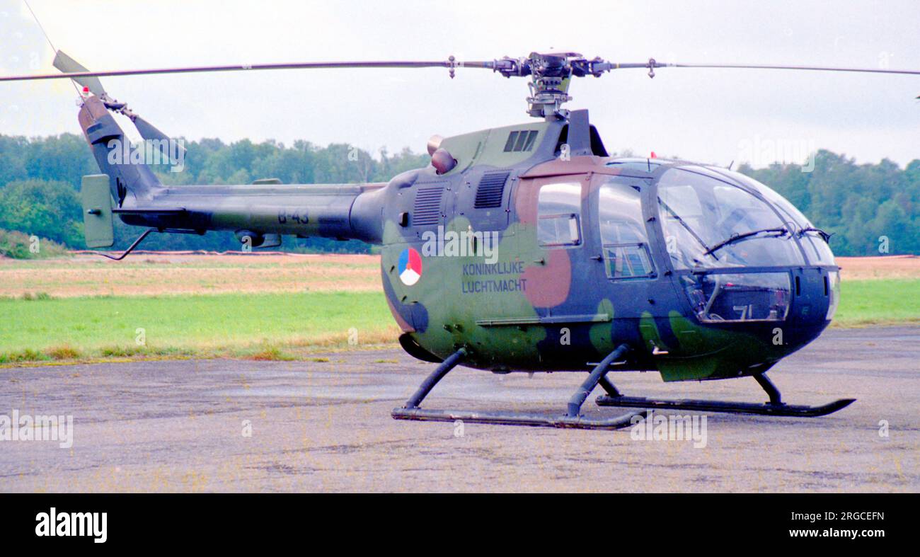 Koninklijke Luchtmacht - MBB Bo.105CB-4 B-43 (msn S-243), at Florennes ...