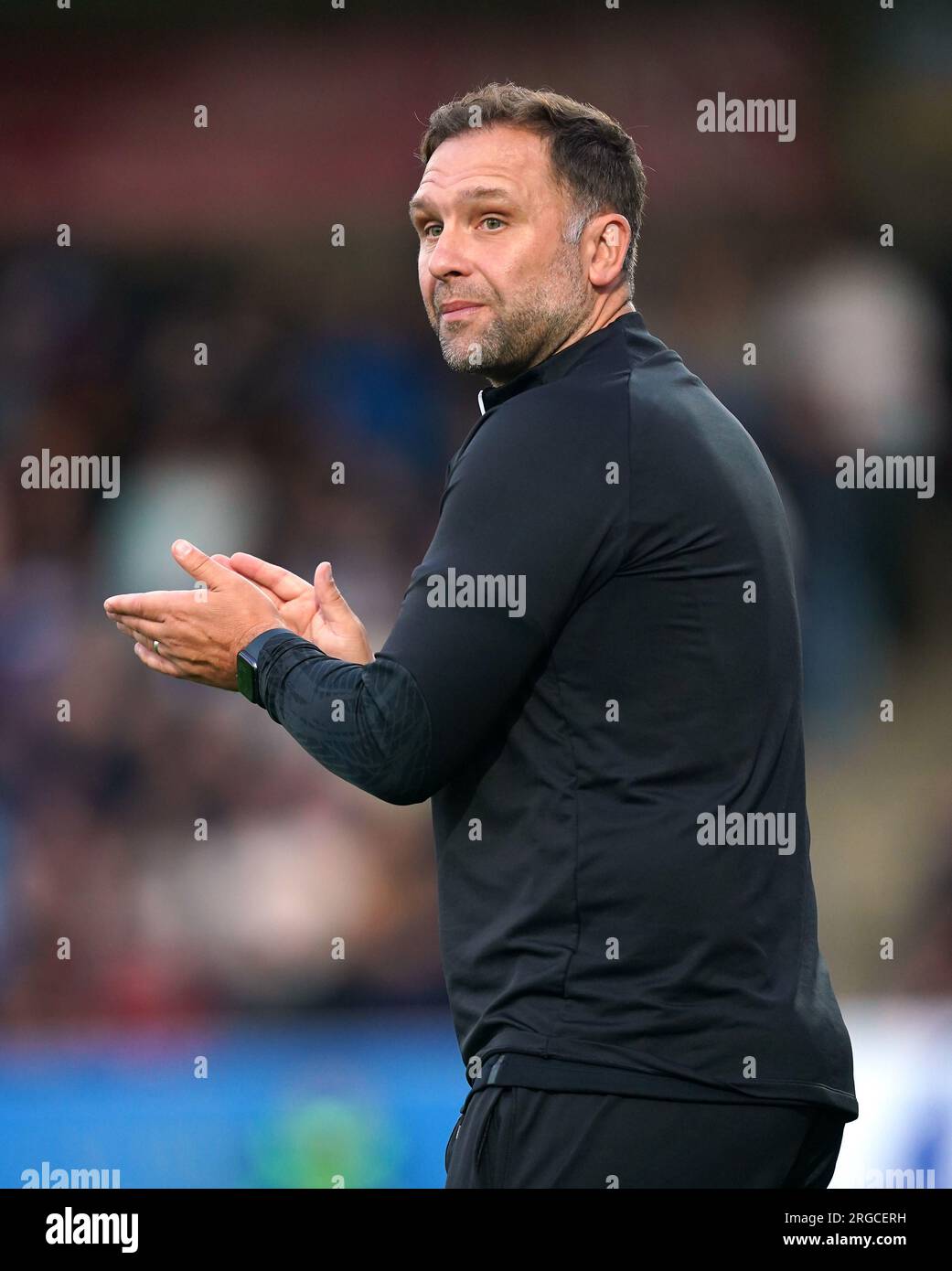 Birmingham City manager John Eustace during the Carabao Cup first round ...