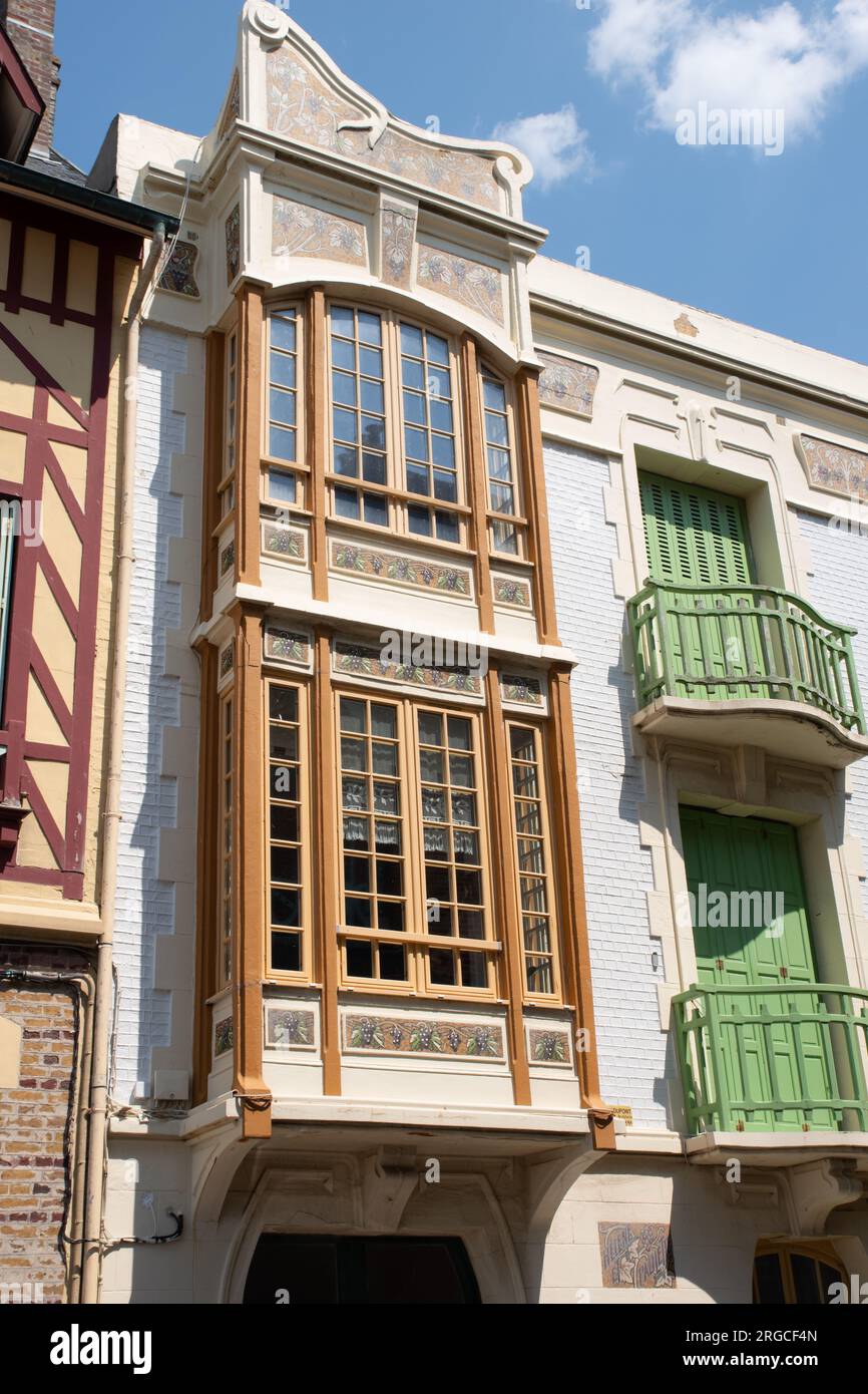 Villa Helene et Paulette, Mers-les-Bains Stock Photo - Alamy