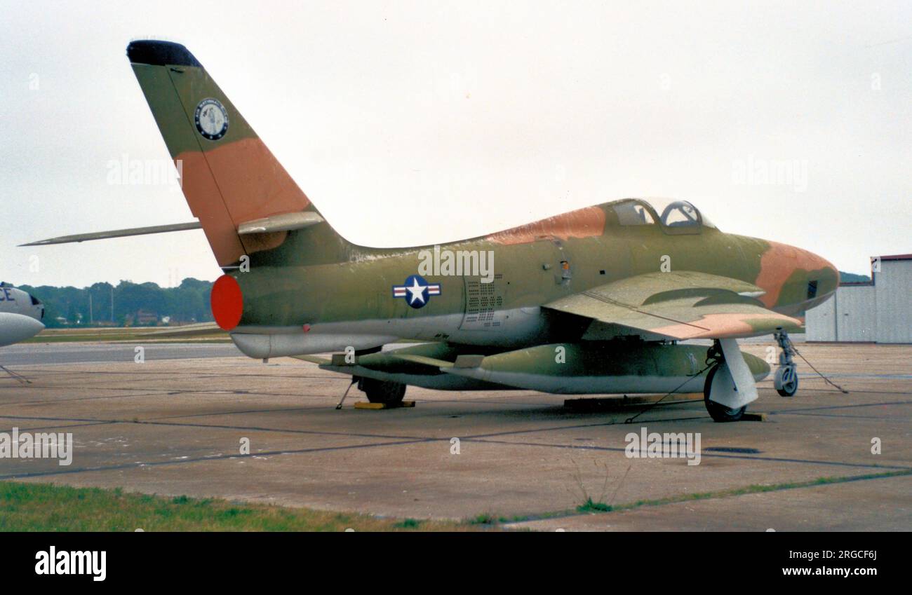 Republic RF-84F Thunderflash, on display at the Glenn L. Martin Museum ...