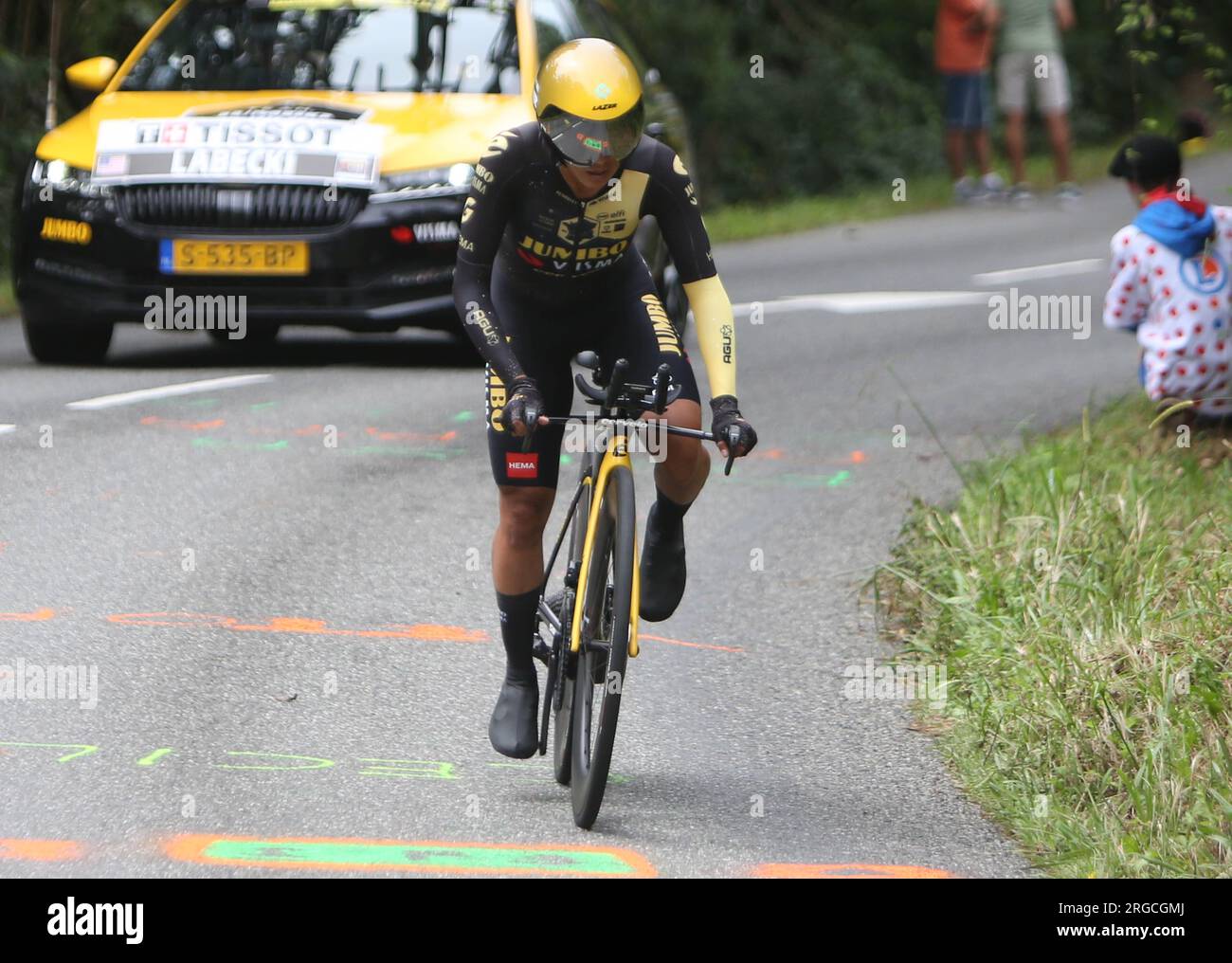 Coryn Labecki of Team Jumbo-Visma during the Tour de France Femmes avec ...