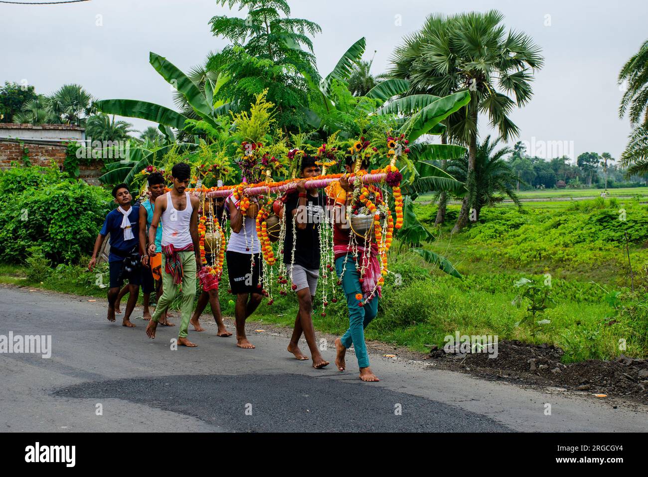 shiva devotee during shravan month Stock Photo - Alamy