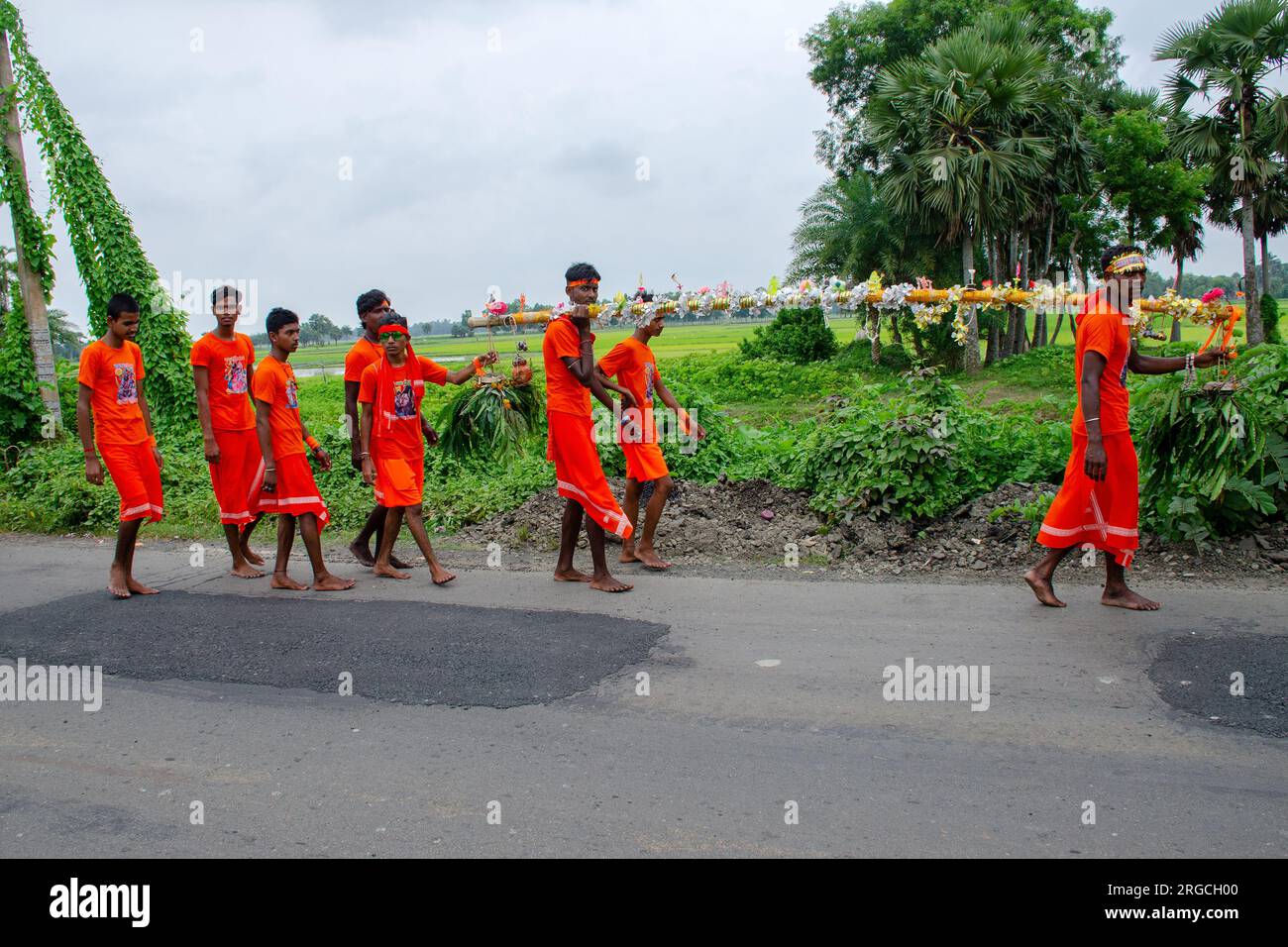 shiva devotee during shravan month Stock Photo - Alamy