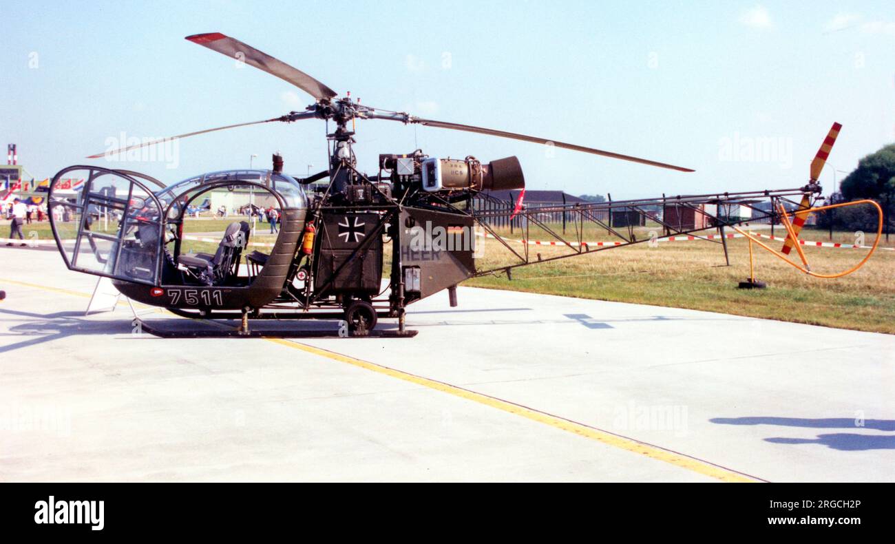 Heeresflieger - Aerospatiale SE.3130 Alouette II 75+11 (msn 1217 ...