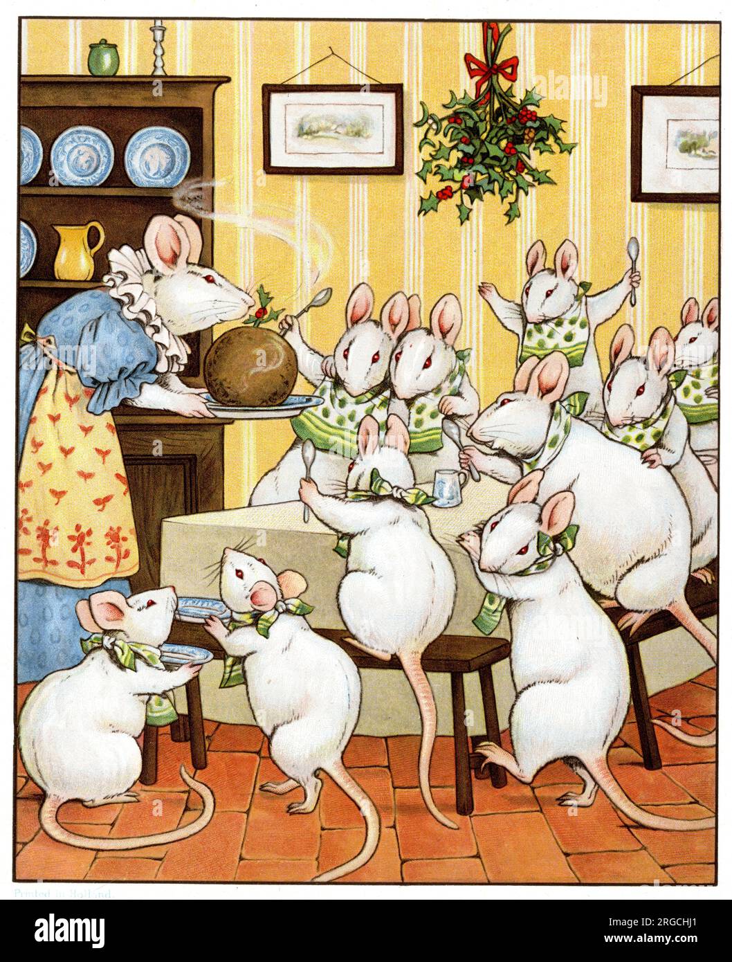 Children at christmas table Cut Out Stock Images & Pictures - Alamy