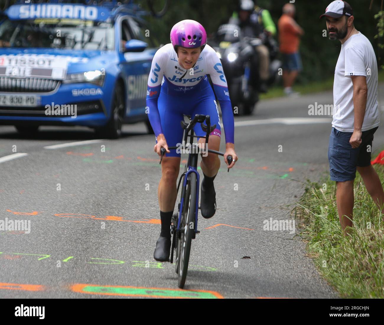 PATE Amber of Team Jayco AlUla during the Tour de France Femmes avec ...