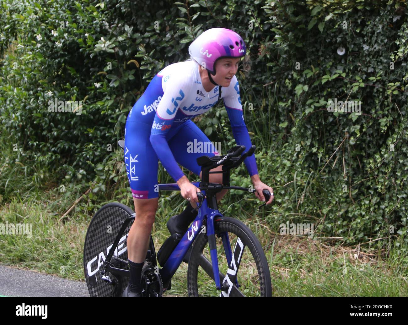PATE Amber of Team Jayco AlUla during the Tour de France Femmes avec ...