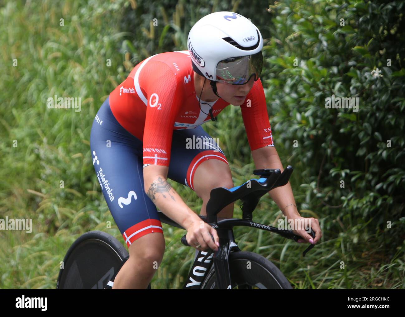 Emma Norsgaard of Movistar Team during the Tour de France Femmes avec ...