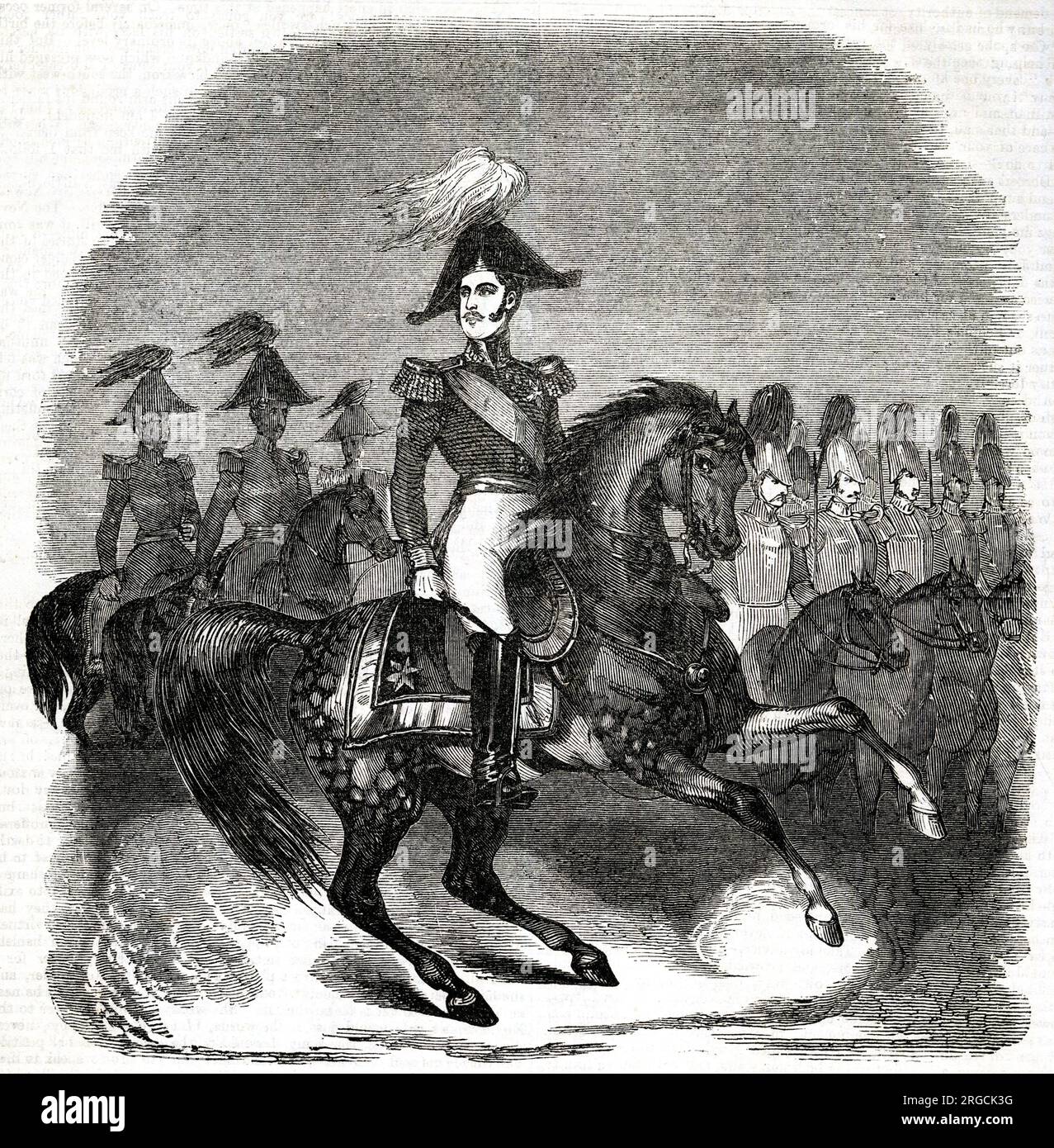 Emperor Nicholas I of Russia at the head of his troops Stock Photo - Alamy