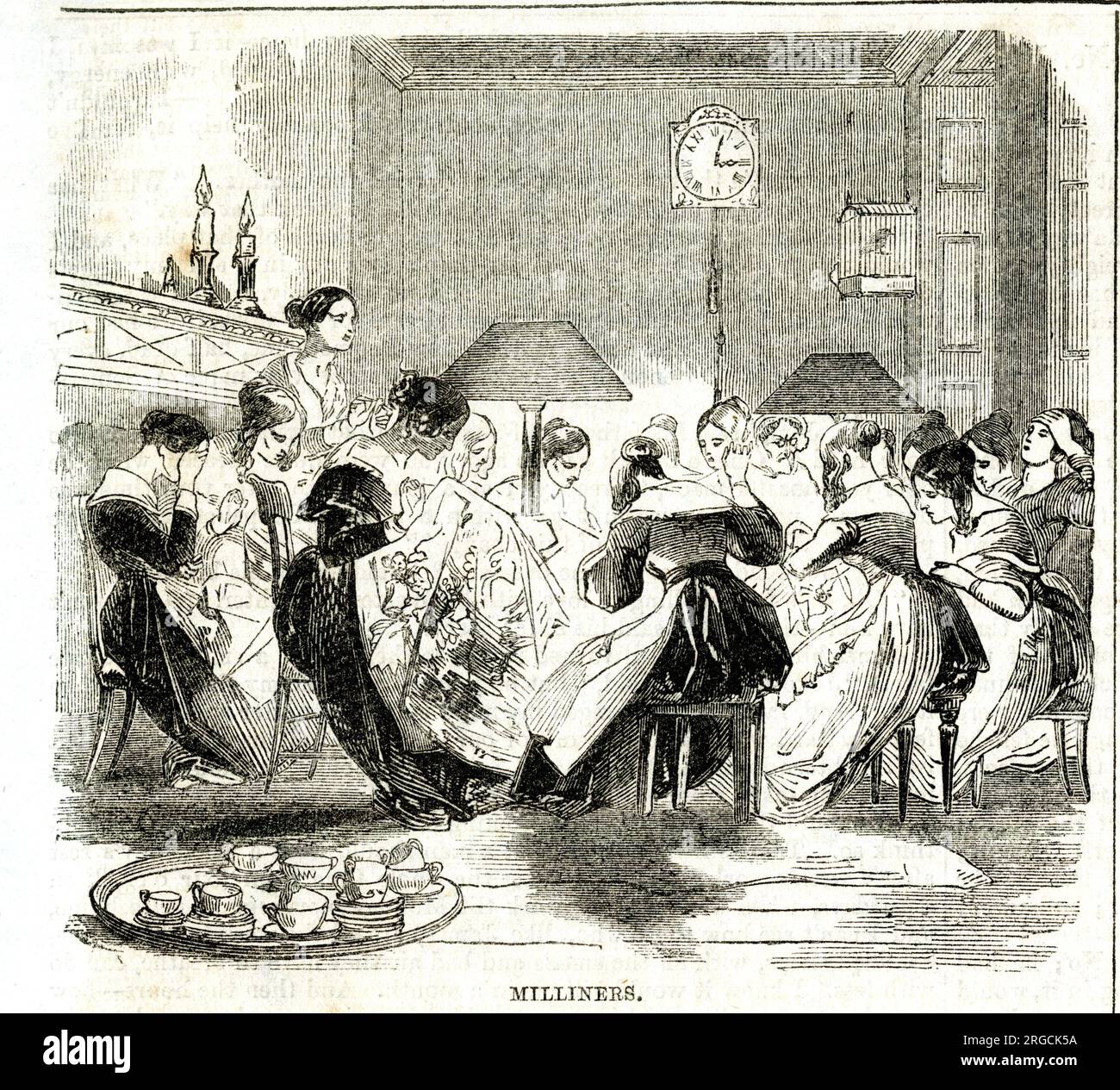 Milliners, Slaves of the Needle Stock Photo - Alamy