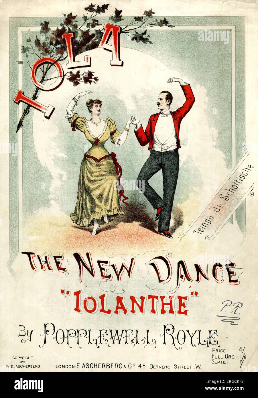 Music cover, Iola, The New Dance 'Iolanthe', by Popplewell Royle ...