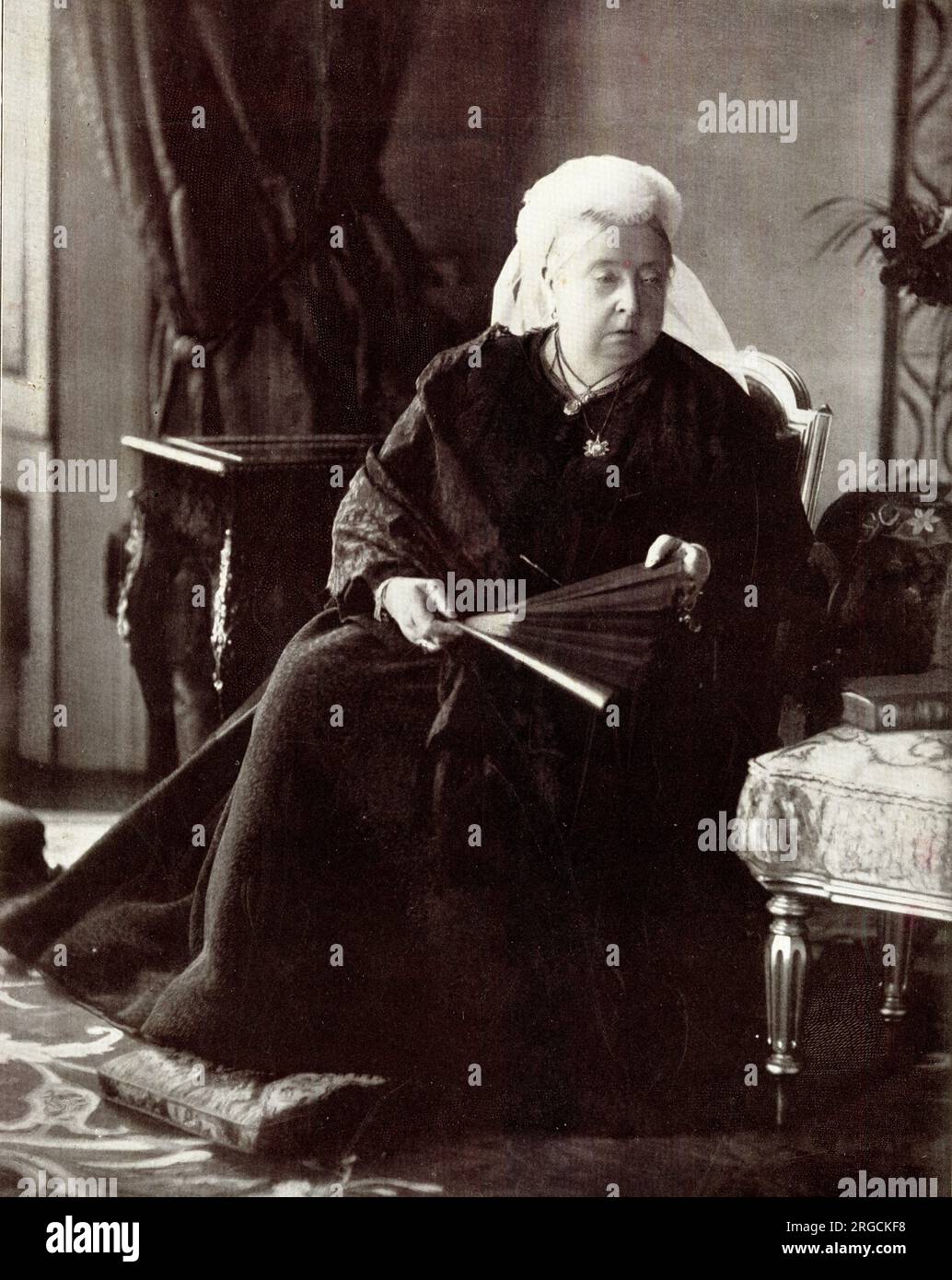Queen Victoria photographed in January 1897 by Alexander Bassano at ...