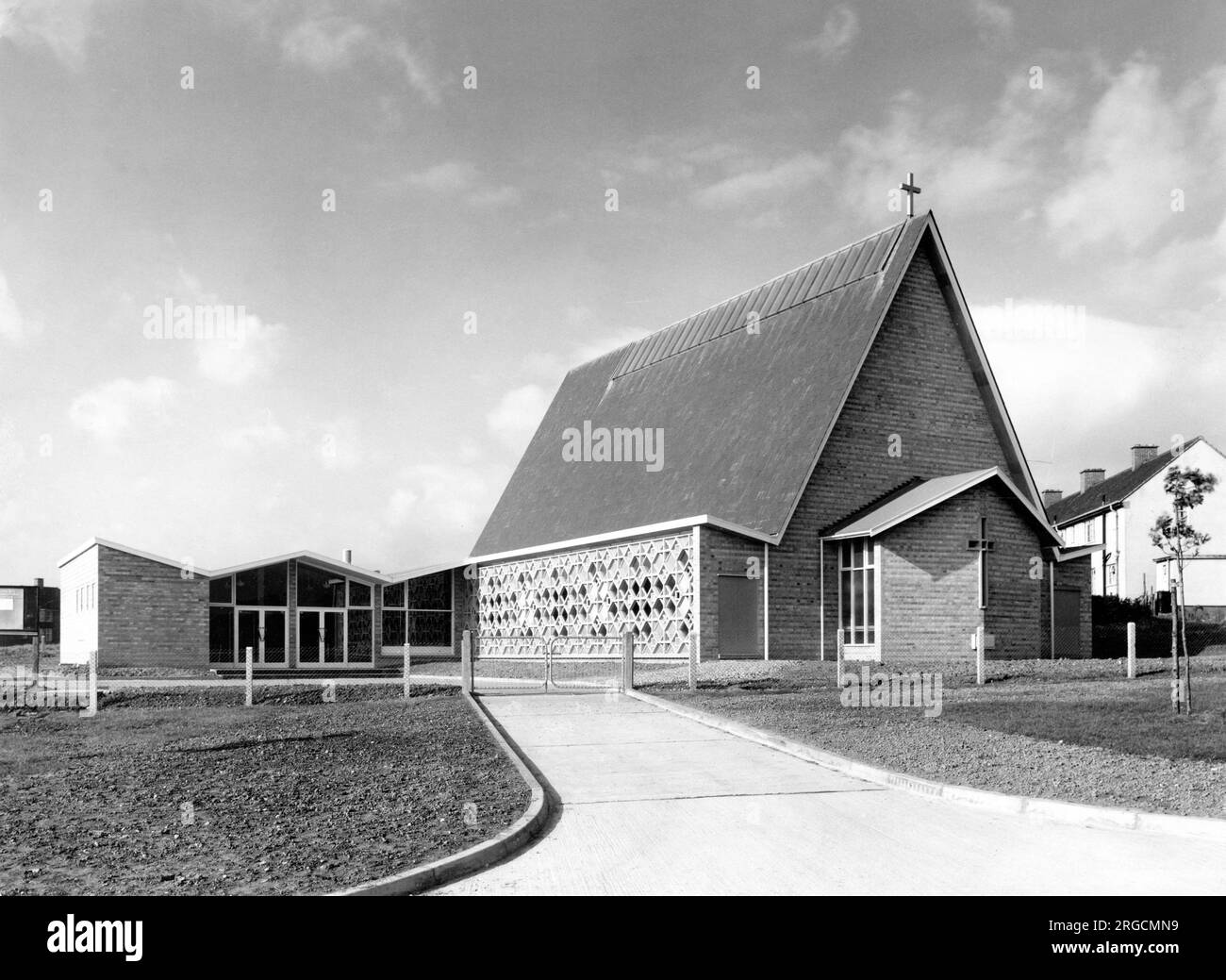Modern architecture church on Dryden Road, Ipswich Stock Photo - Alamy