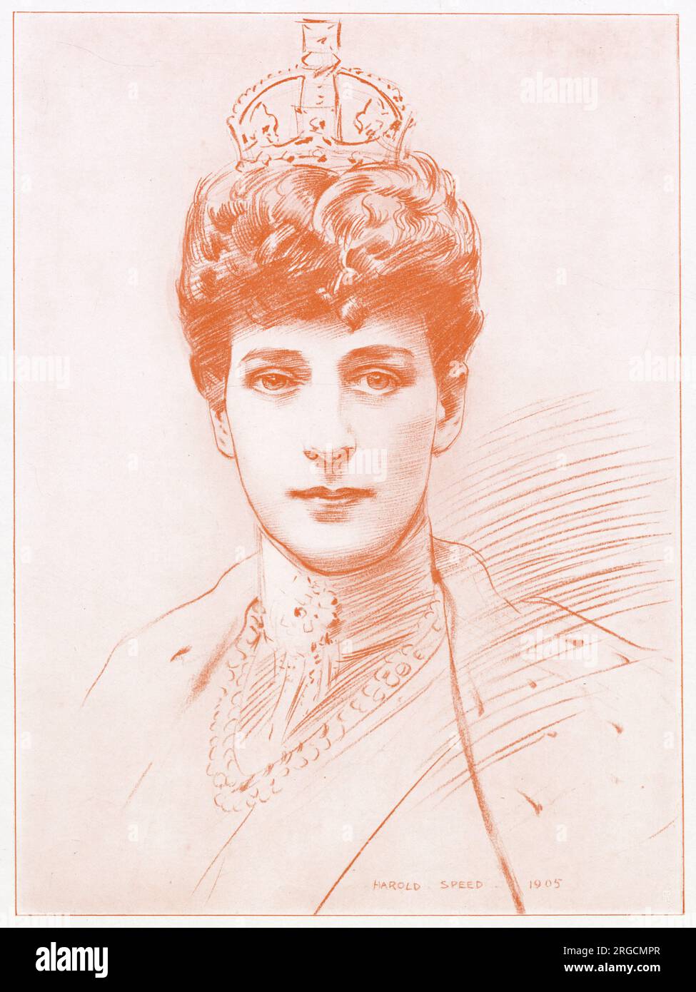 Queen Alexandra (1844 - 1925), consort to King Edward VII, from a ...