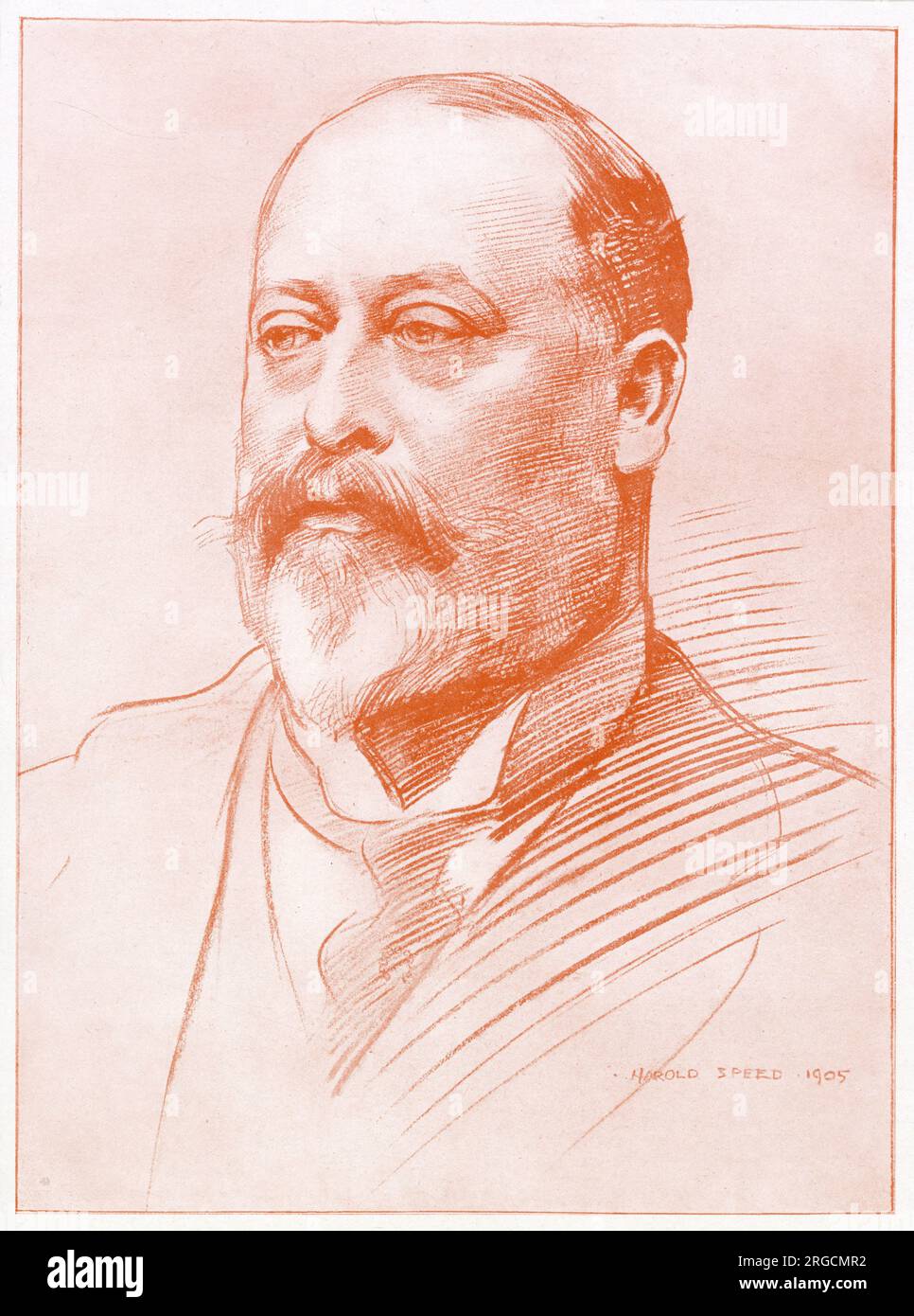 King Edward VII (1841 - 1910), in a sketch drawn from life by Harold ...