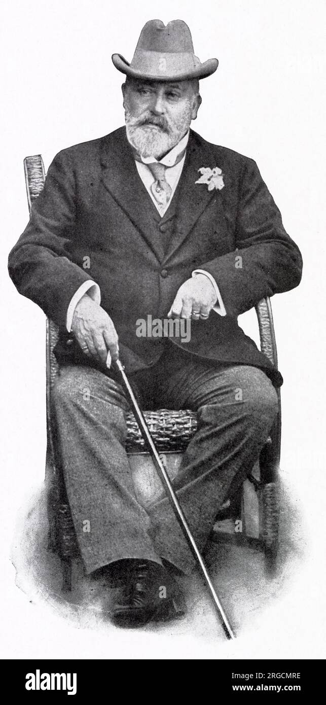 King Edward VII (1841-1909) photographed at The Grove, Watford, the ...