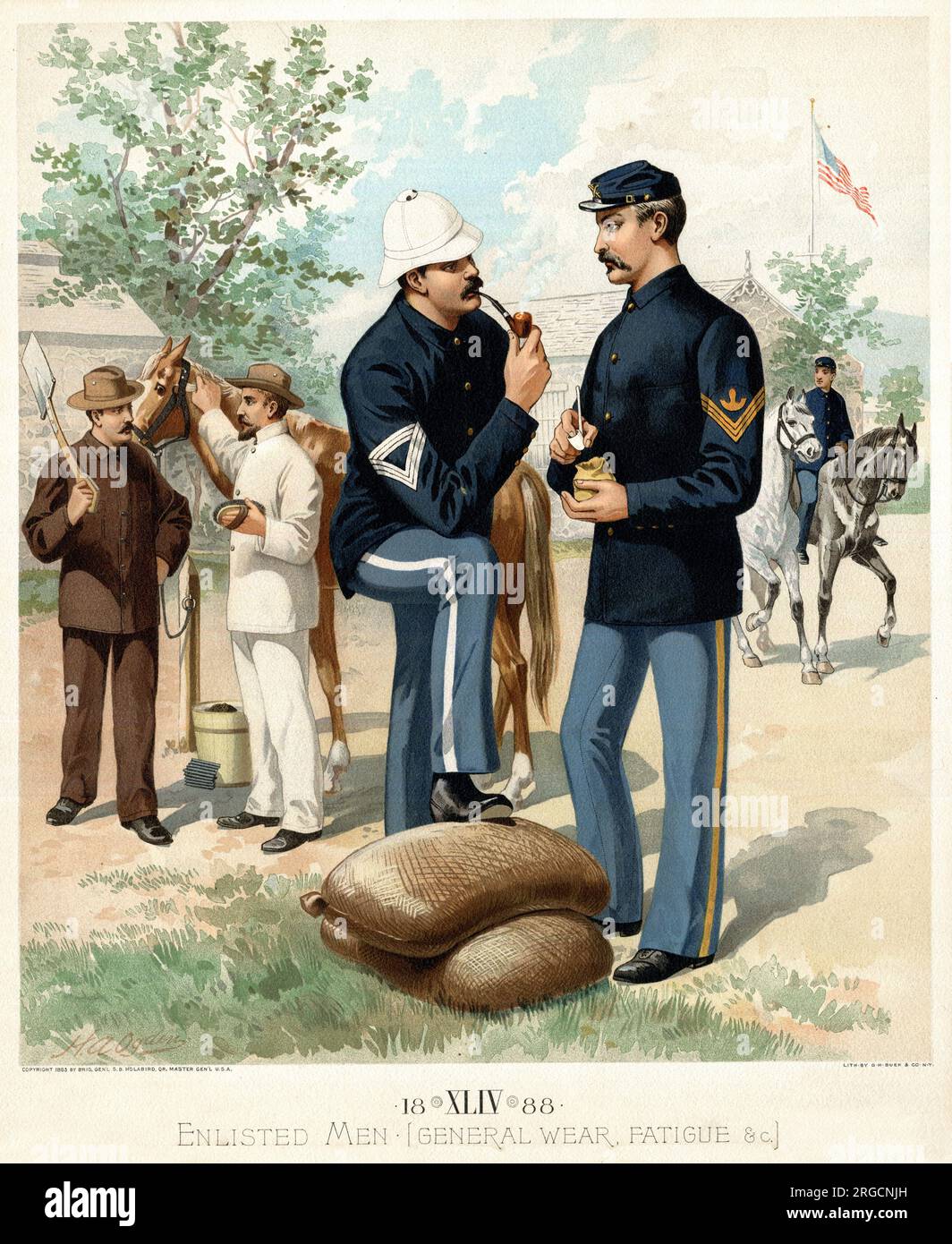 American military uniforms - Enlisted Men, General Wear, Fatigue etc ...