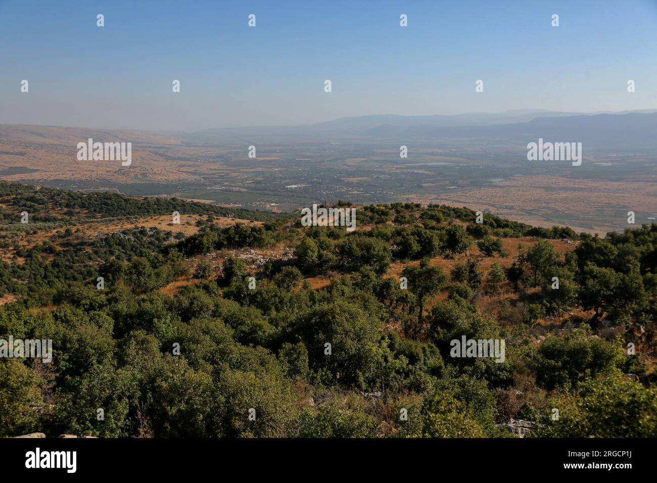 Shebaa Farms. 08th Aug, 2023. A view of the disputed area of Shebaa ...