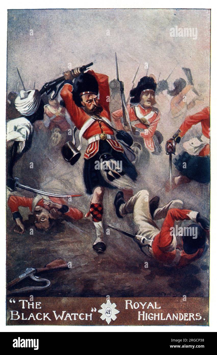 The Vengeance of the Black Watch, Royal Highlanders at Lucknow, during ...