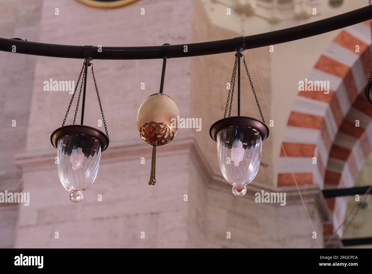 Istanbul, Turkey, Turkiye. Ostrich Egg Used to Prevent Spider Webs and ...