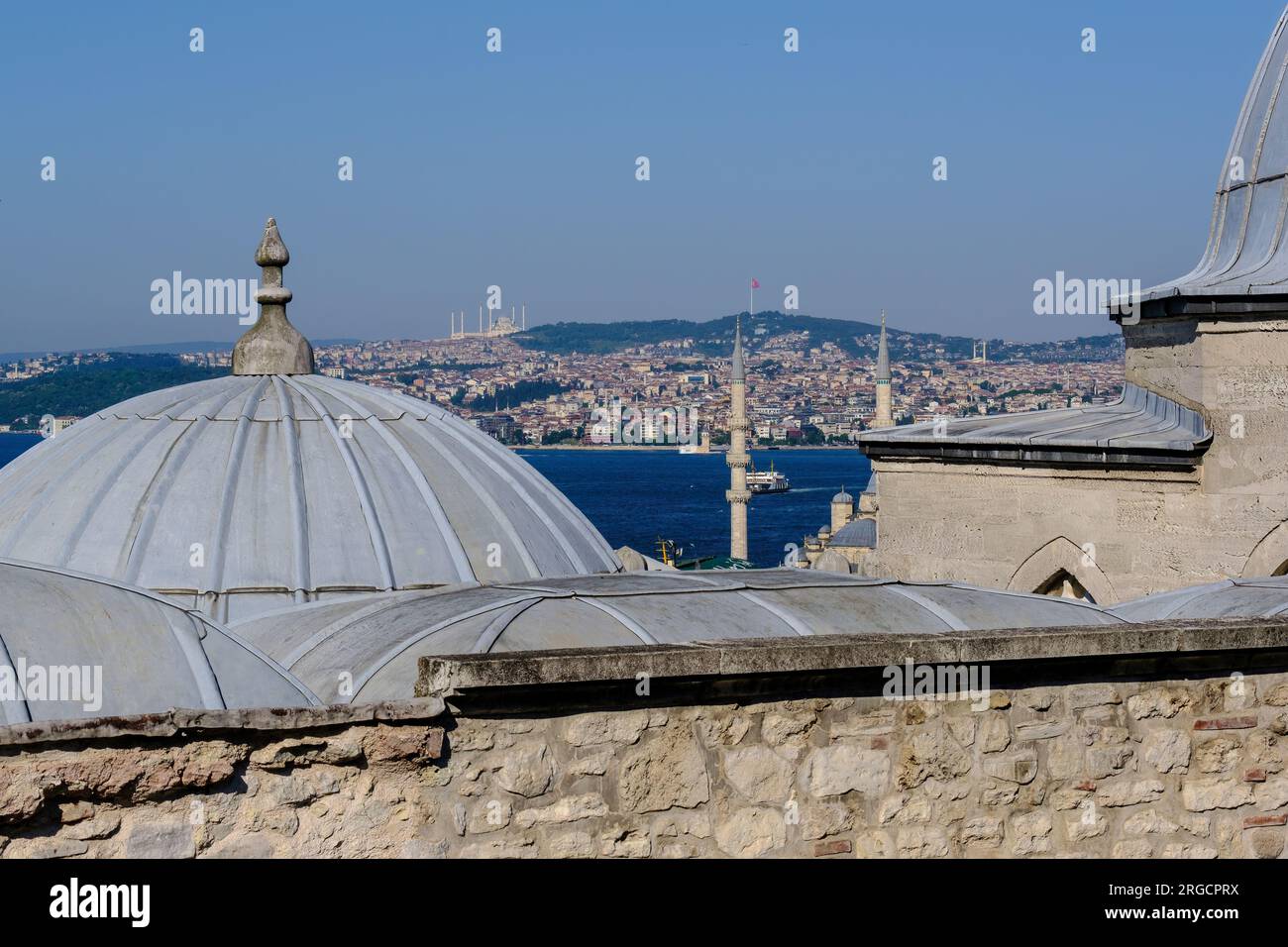 Istanbul, Turkey, Turkiye. View of the Camlica Mosque in Uskudar ...