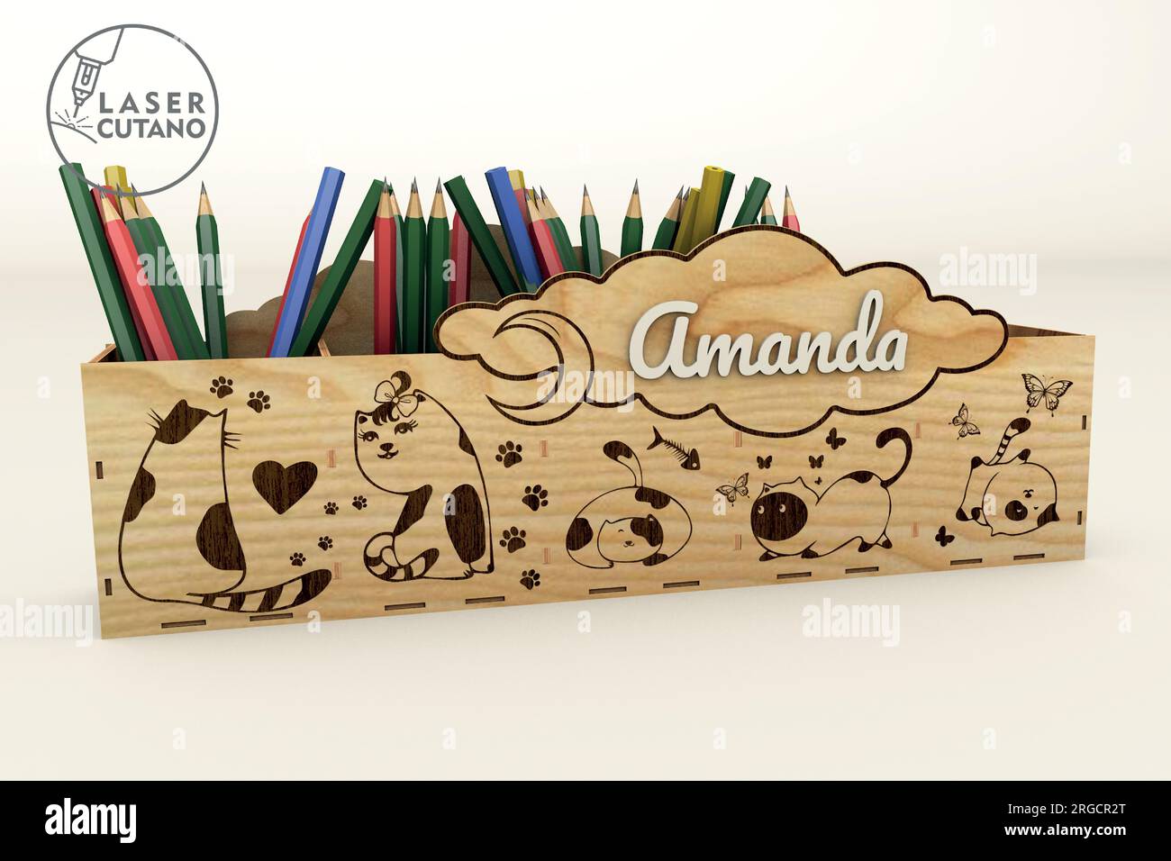 Wood laser cut holder hi-res stock photography and images - Alamy