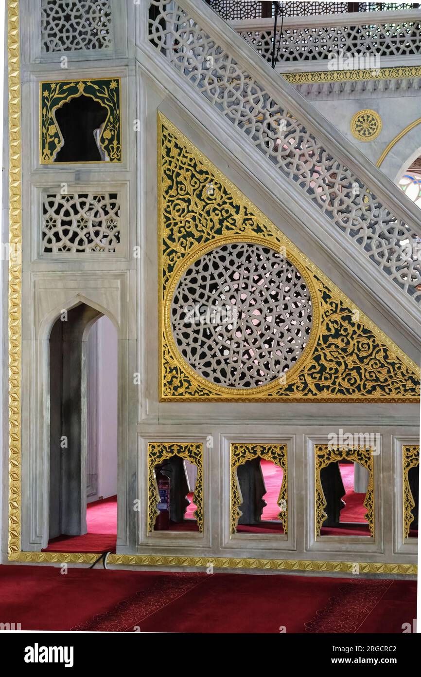 Istanbul, Turkey, Türkiye. Yeni Valide Mosque (formerly Valide-i Cedid ...