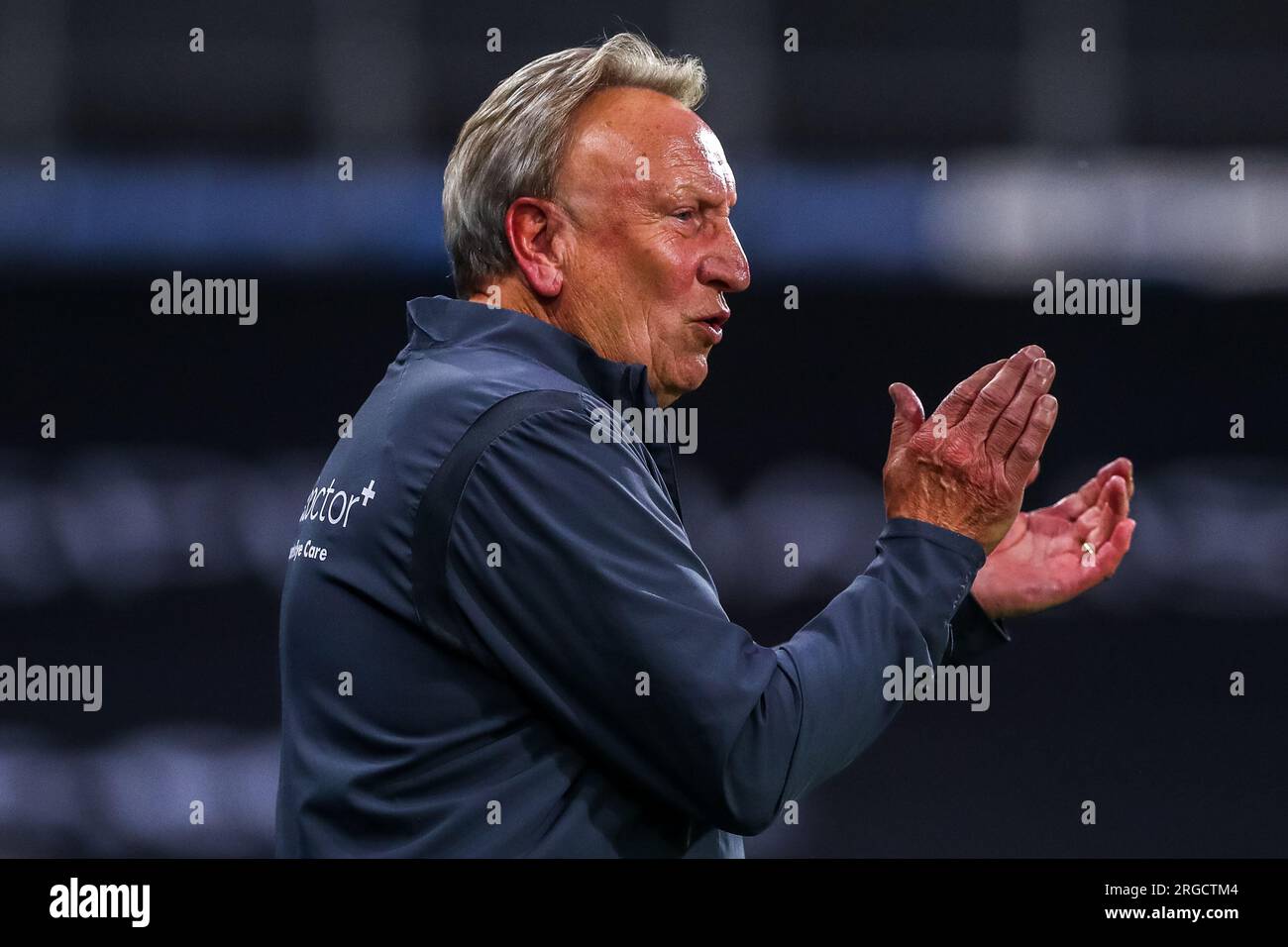 Neil Warnock Manager of Huddersfield Town during the Carabao Cup match ...
