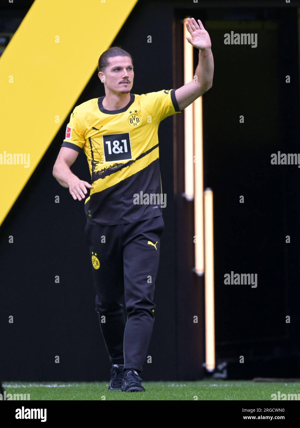 DORTMUND - Marcel Sabitzer of Borussia Dortmund at his presentation ...