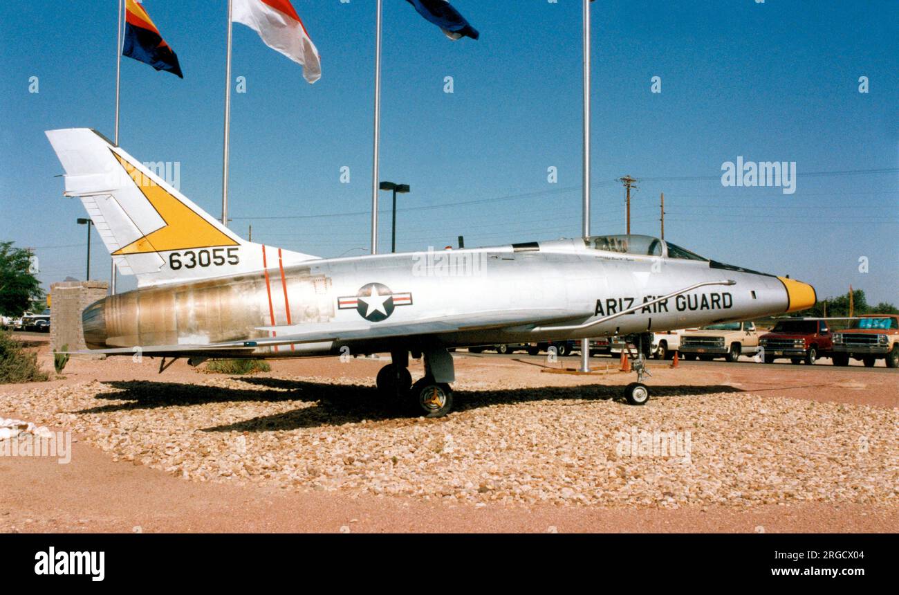 North American F-100D-70-NA Super Sabre 56-3055 (msn 235-153), marked ...