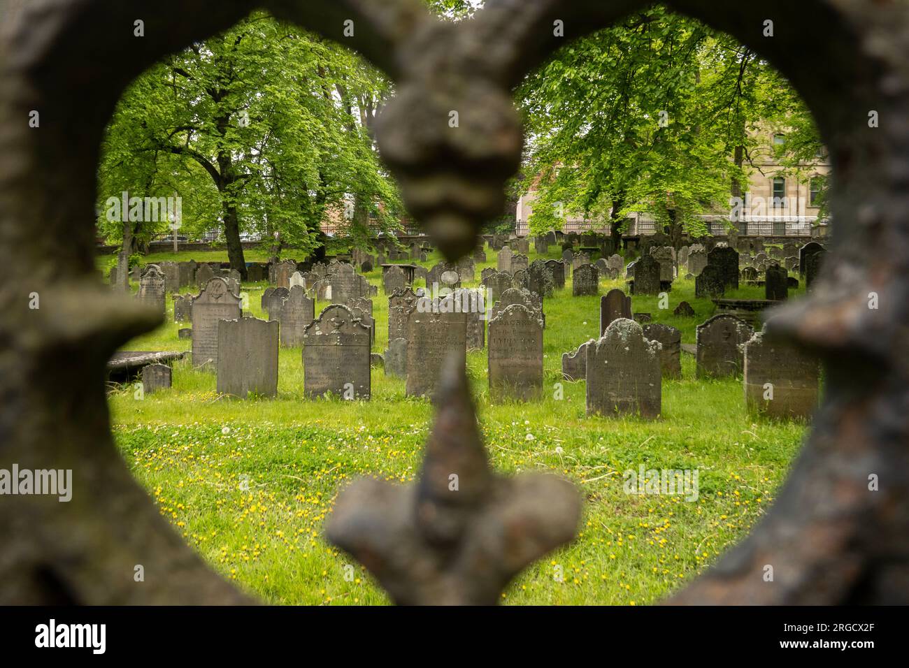 Old Burying Ground cemetery in downtown Halifax Nova Scotia Stock Photo ...