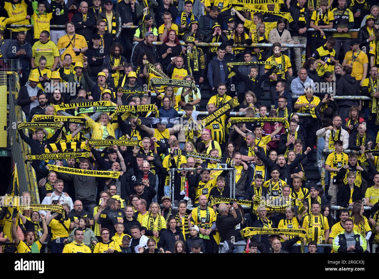 DORTMUND - Borussia Dortmund supporters during the friendly match ...