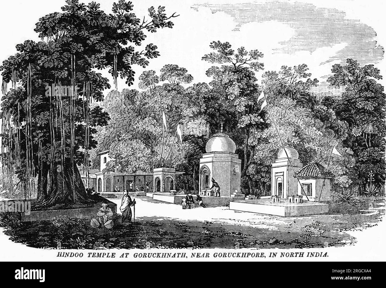 Hindu Temple at Goraknath (Gorakhnath), near Gorakhpur, North India ...