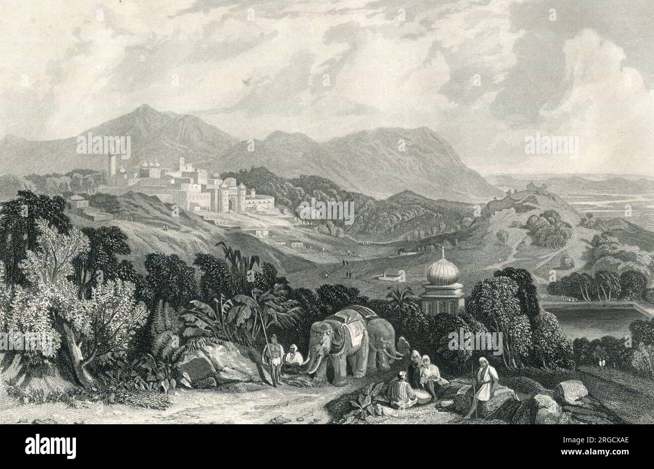 The Fortress of Nahan in the Dominion of Oude, India Stock Photo - Alamy