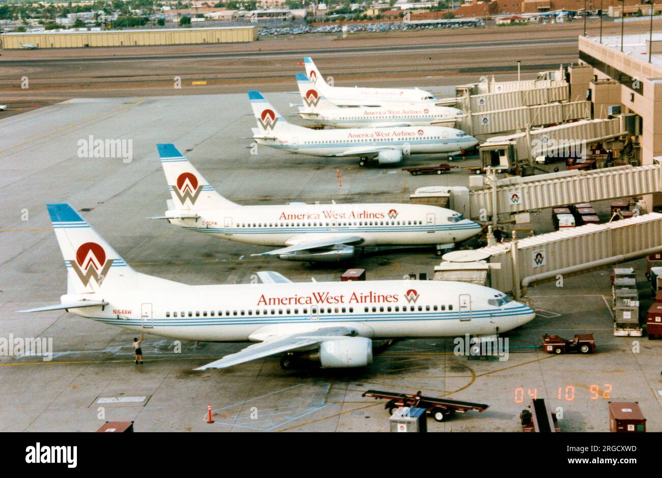 Boeing 737-277 N164AW (msn 23625, line number 1283) of America West ...