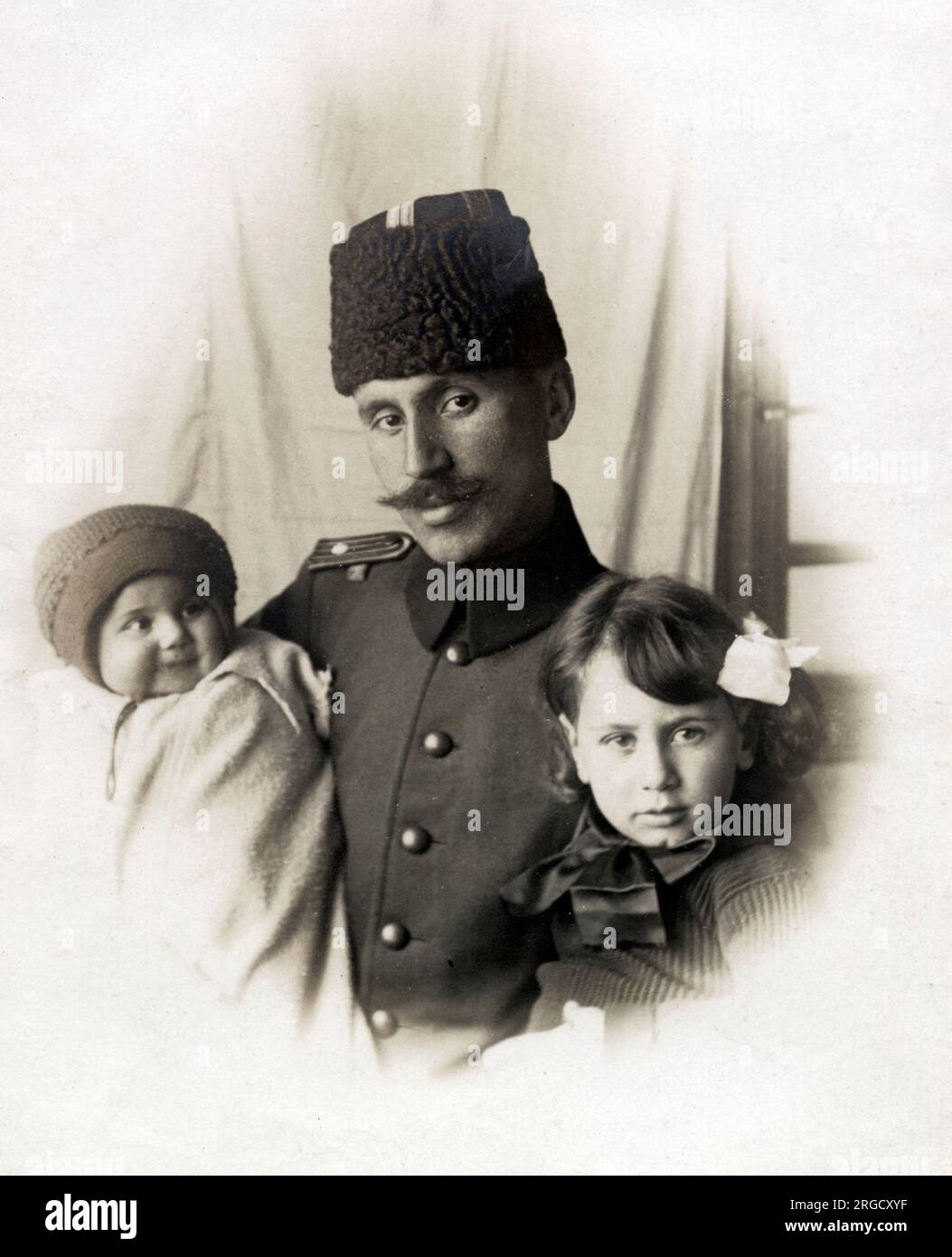 A photographic portrait of the Commander of the 11th Kafkas Regiment ...