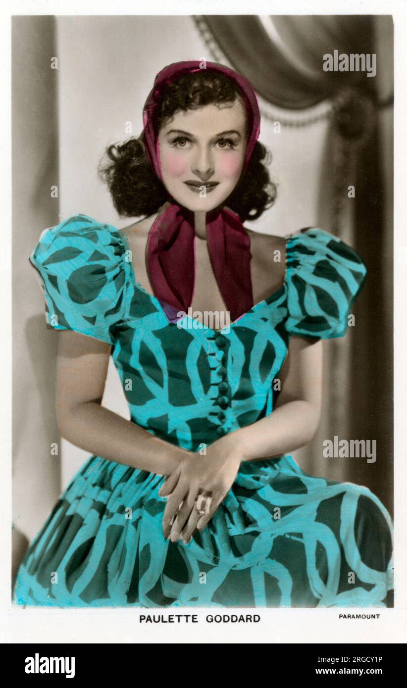 Paulette Goddard Born Marion Levy 1910 1990 An American Actress