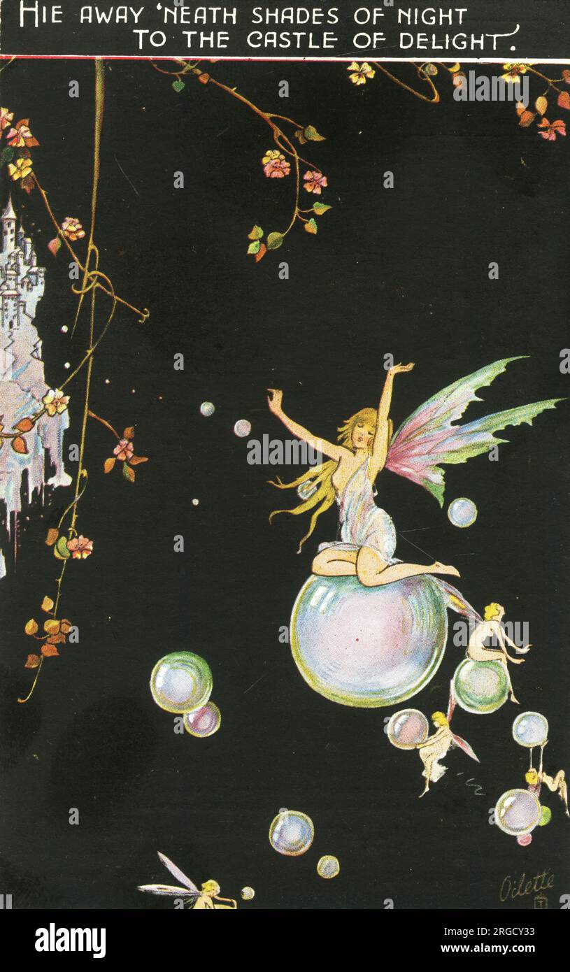 Hie away 'neath shades of night to the castle of delight - fairies and ...