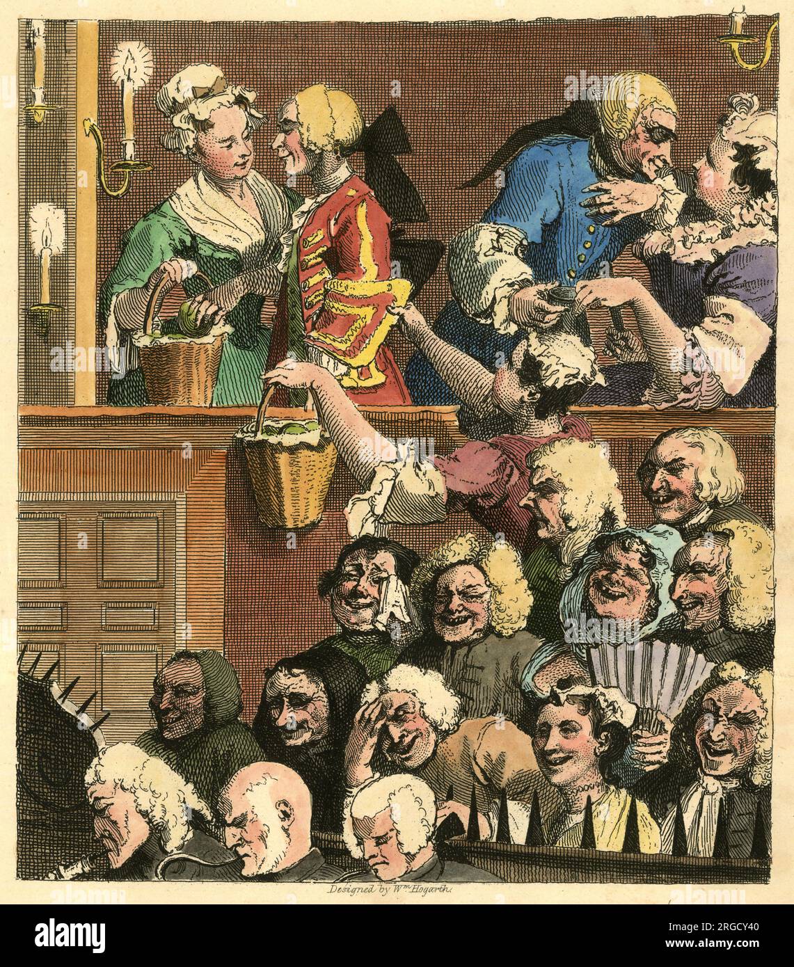 The Laughing Audience by William Hogarth Stock Photo - Alamy
