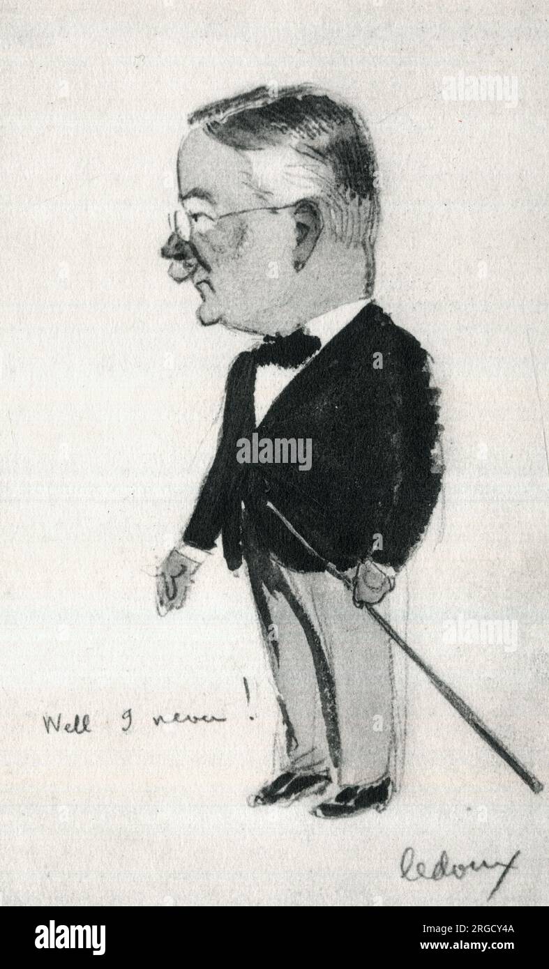 Caricature of Andrew Prentice FRIBA (Fellow of the Royal Institute of ...