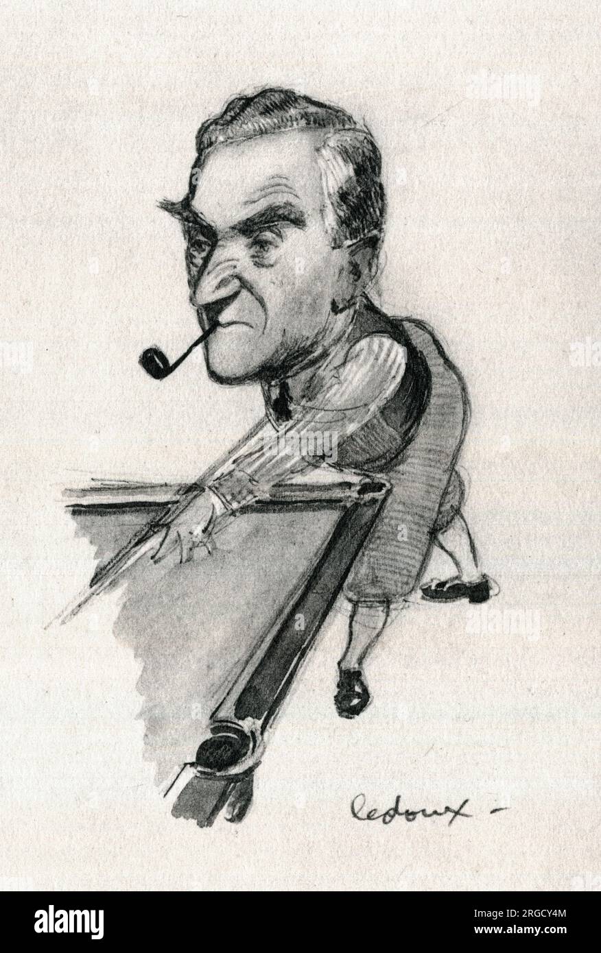 Caricature of Arthur Wimperis, composer and screenwriter, by Philippe ...